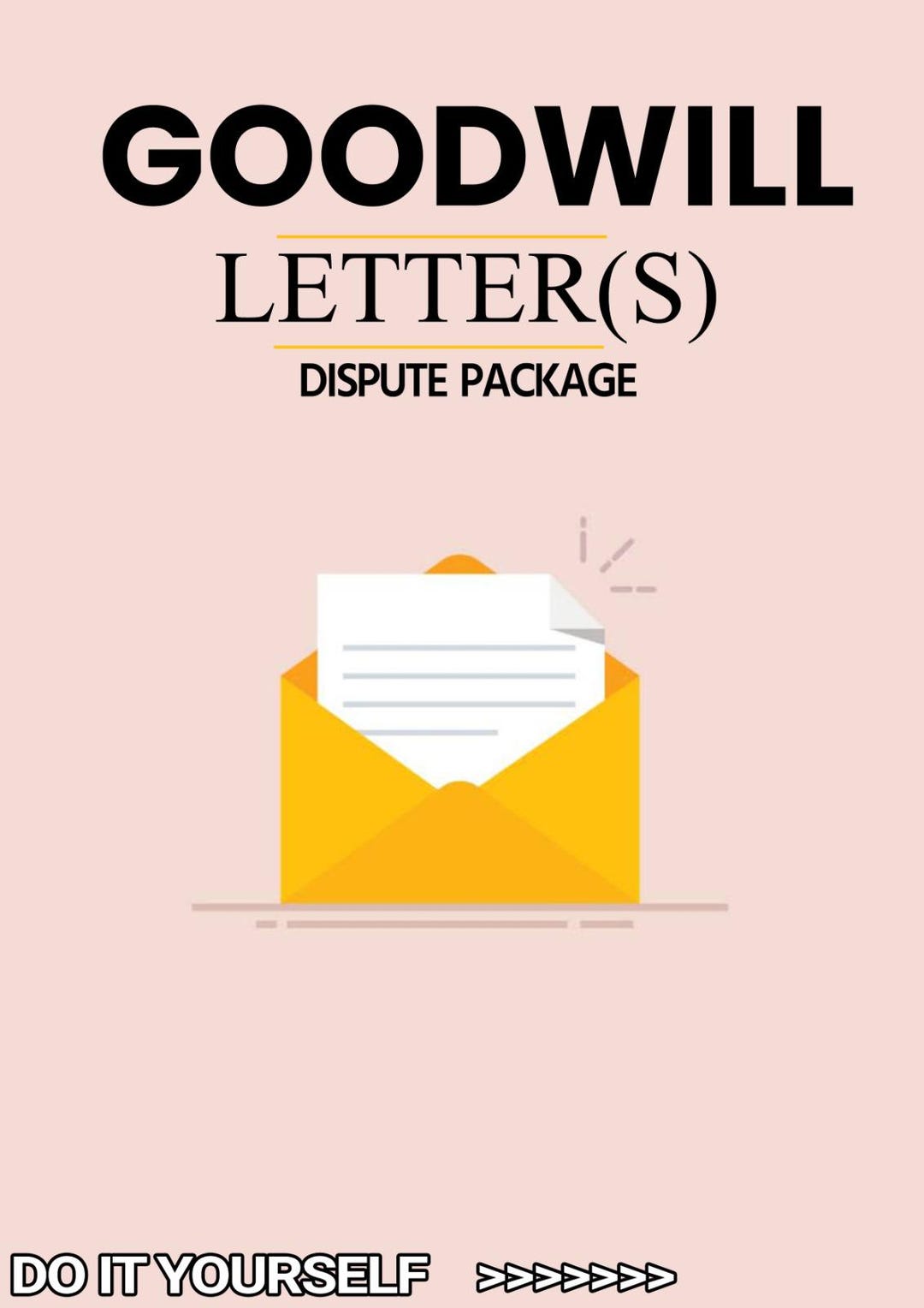 Goodwill Letter Templates: Credit Score Repair Kit (PDF) | DIY Instant ...