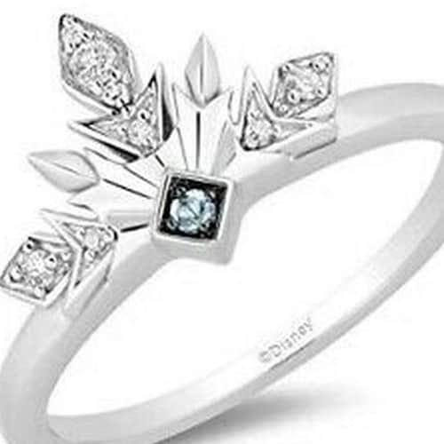 Enchanted Disney Frozen 2 Elsa Snowflake Engagement Ring/ 925 - Etsy