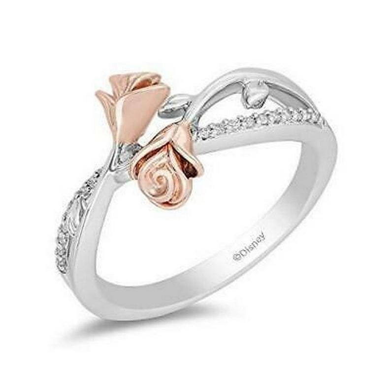 Enchanted Disney Ring Fine Jewelry Ring 14K Rose Gold Over - Etsy