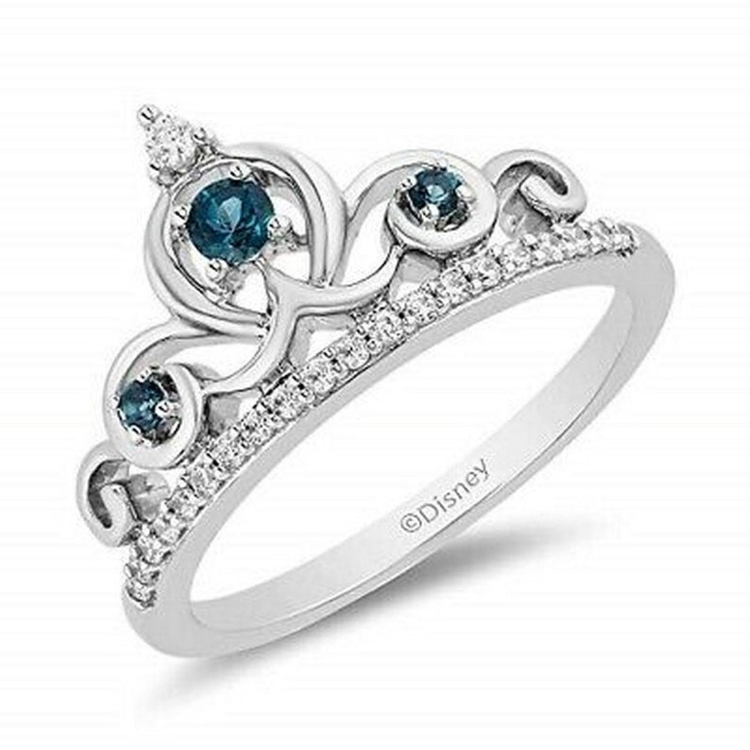 Enchanted Disney Cinderella Tiara Ring/ Wedding Band/ Party Engagement ...