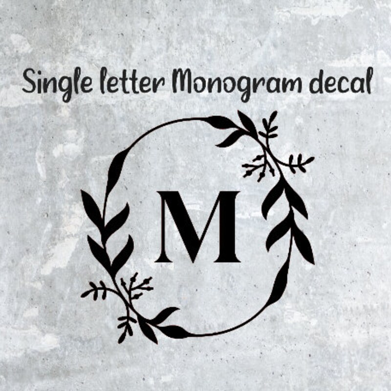 Single Letter Monogram Embroidery - Etsy