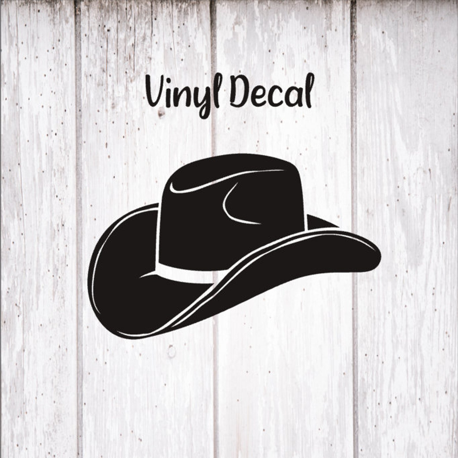 Cowboy Hat Decal Cowboy Hat Sticker Cowboy Hat - Etsy