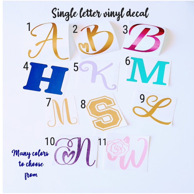 One Letter Monogram - Etsy