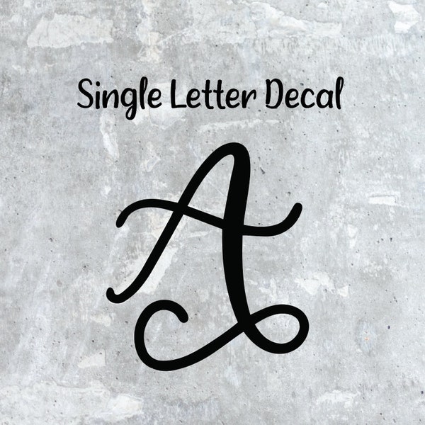 One Letter Monogram - Etsy