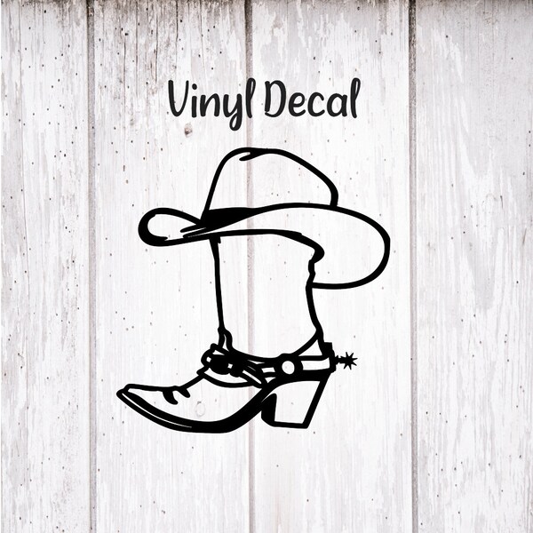 Cowboy Boot Decals - Etsy
