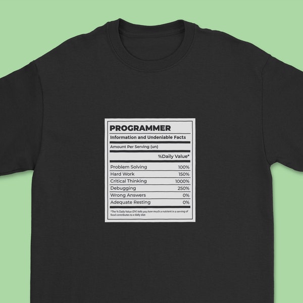 Programmer Tshirt - Etsy