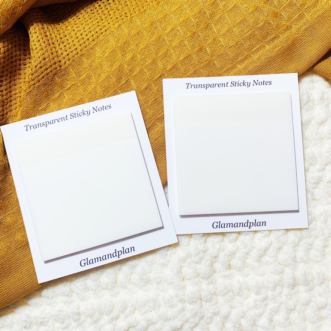 Transparent Sticky Notes - Planner Supplies - Planning/journaling ...