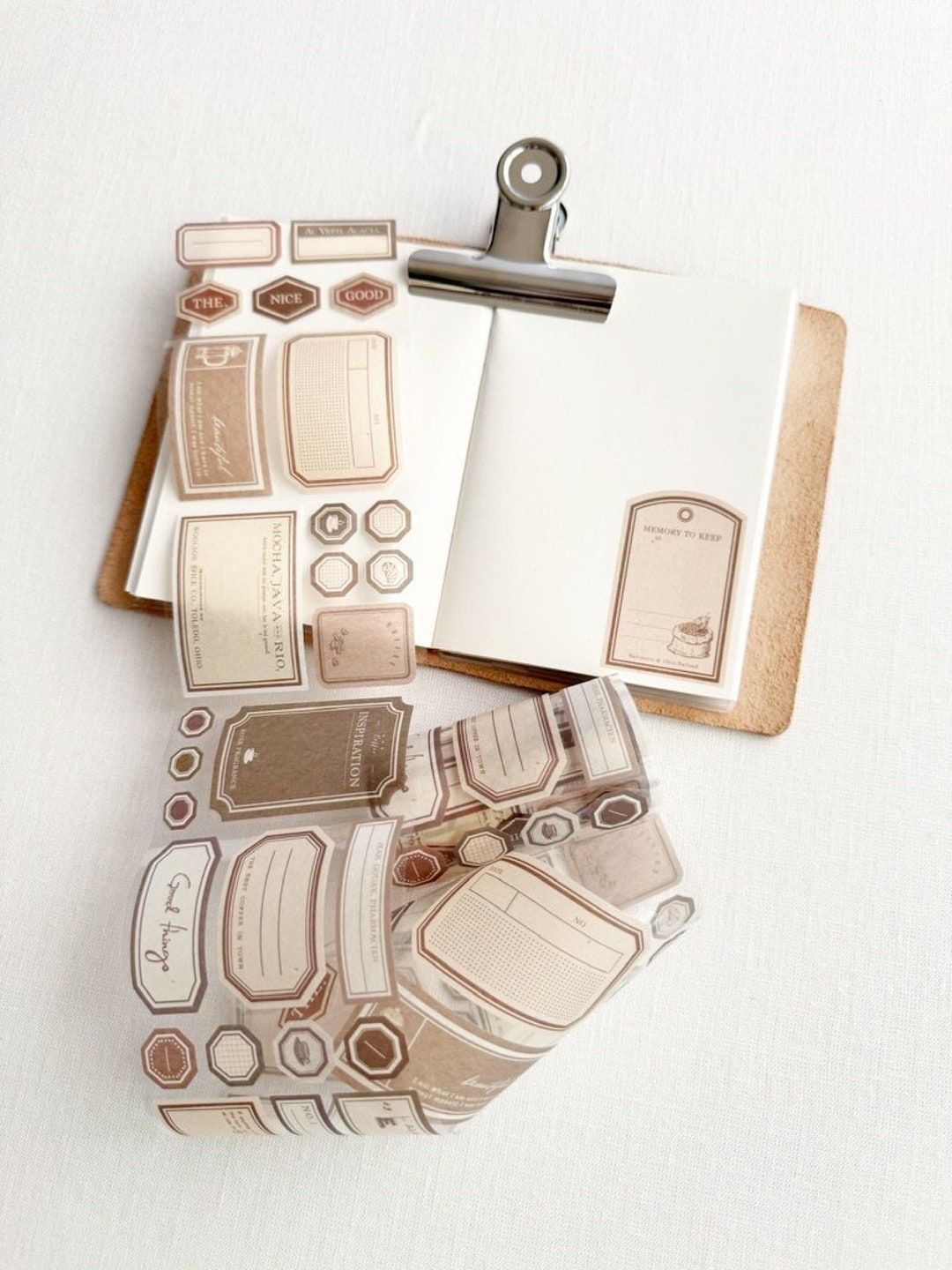 Coffee Labels Washi Sticker Roll - Coffee Label Stickers - Planner ...