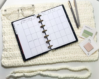 Planner Crochet Mat Chunky Yarn Flat Lay Mat Book Mat - Etsy