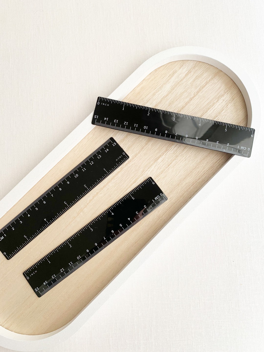 Black Acrylic Ruler - Planner Supplies - Planning/journaling - Pens ...