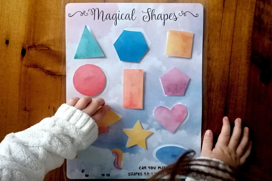 Learning Shapes Preschool Printable Shape Builder Puzzle - Etsy Canada