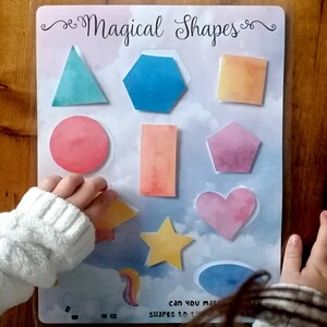 Learning Shapes Preschool Printable Shape Builder Puzzle - Etsy Canada