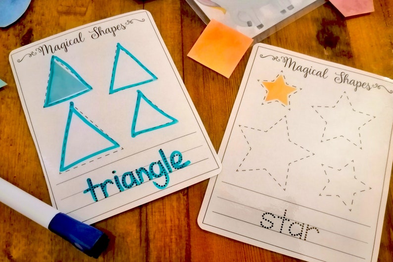 Learning Shapes Preschool Printable Shape Builder Puzzle - Etsy Canada