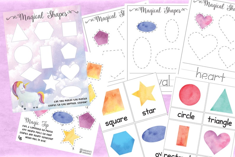 Learning Shapes Preschool Printable Shape Builder Puzzle - Etsy Canada