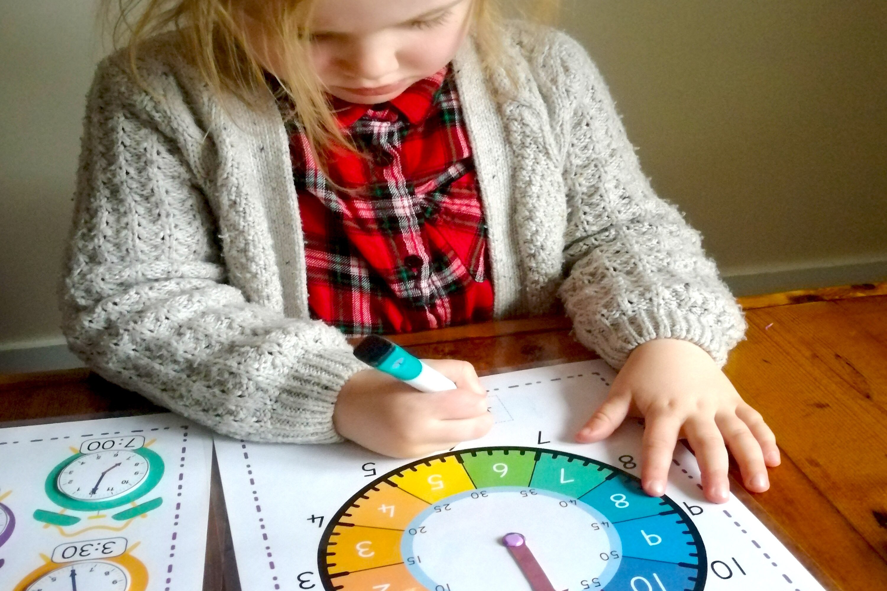 Learn to Tell Time Bundle, Printable Clock, Kids Learning Game ...