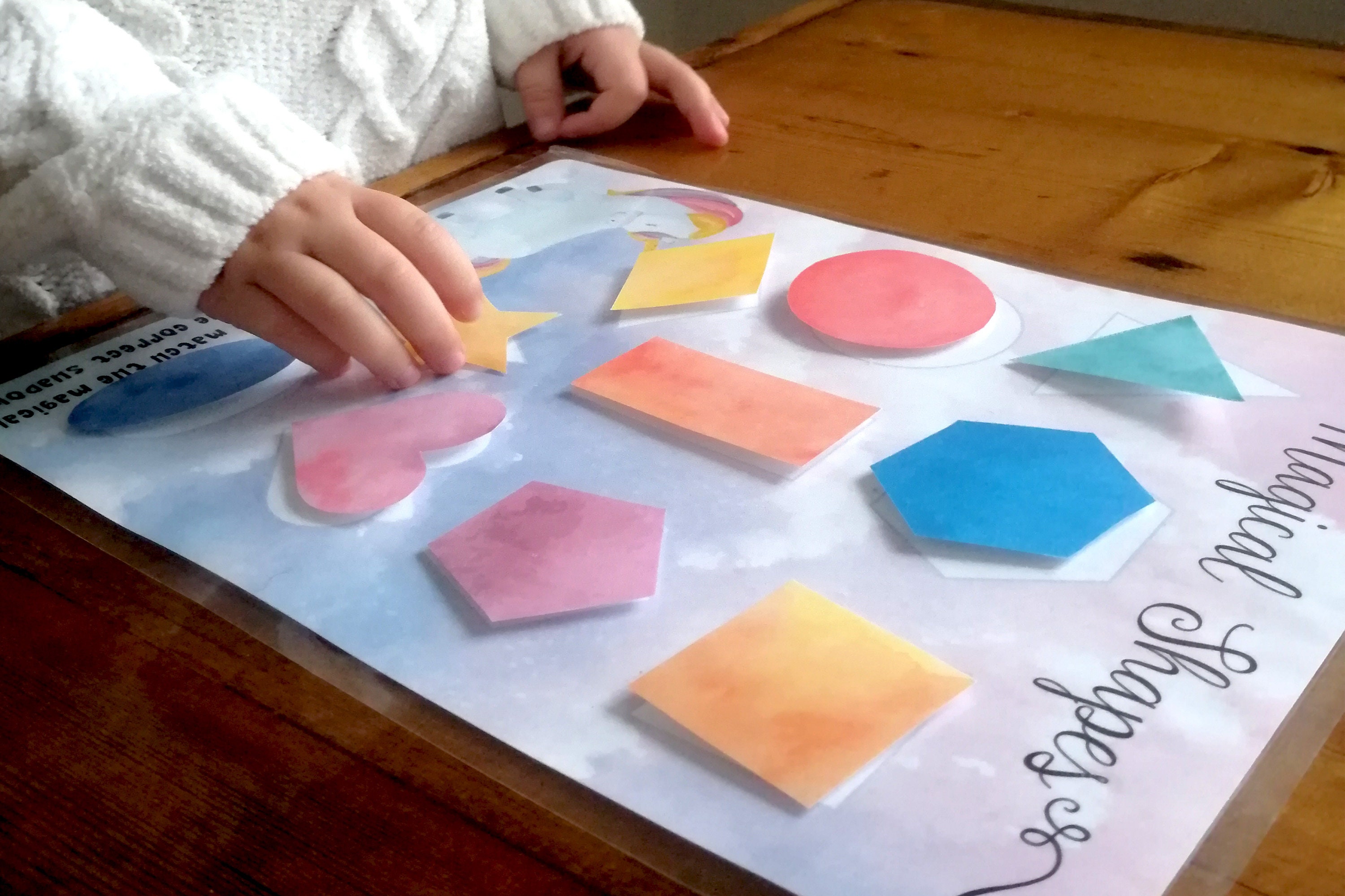 Learning Shapes Preschool Printable Shape Builder Puzzle - Etsy Canada