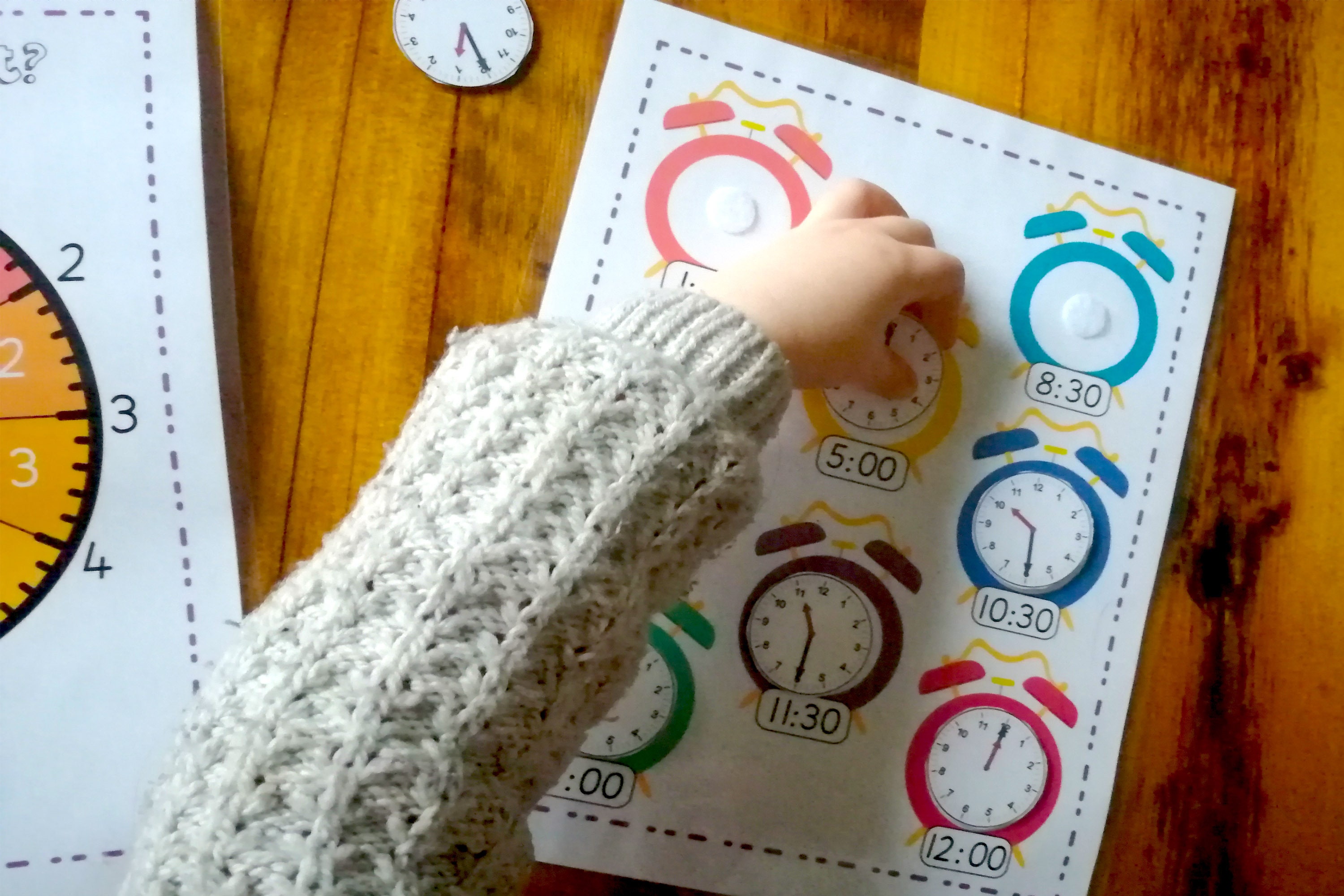 Learn to Tell Time Bundle, Printable Clock, Kids Learning Game ...