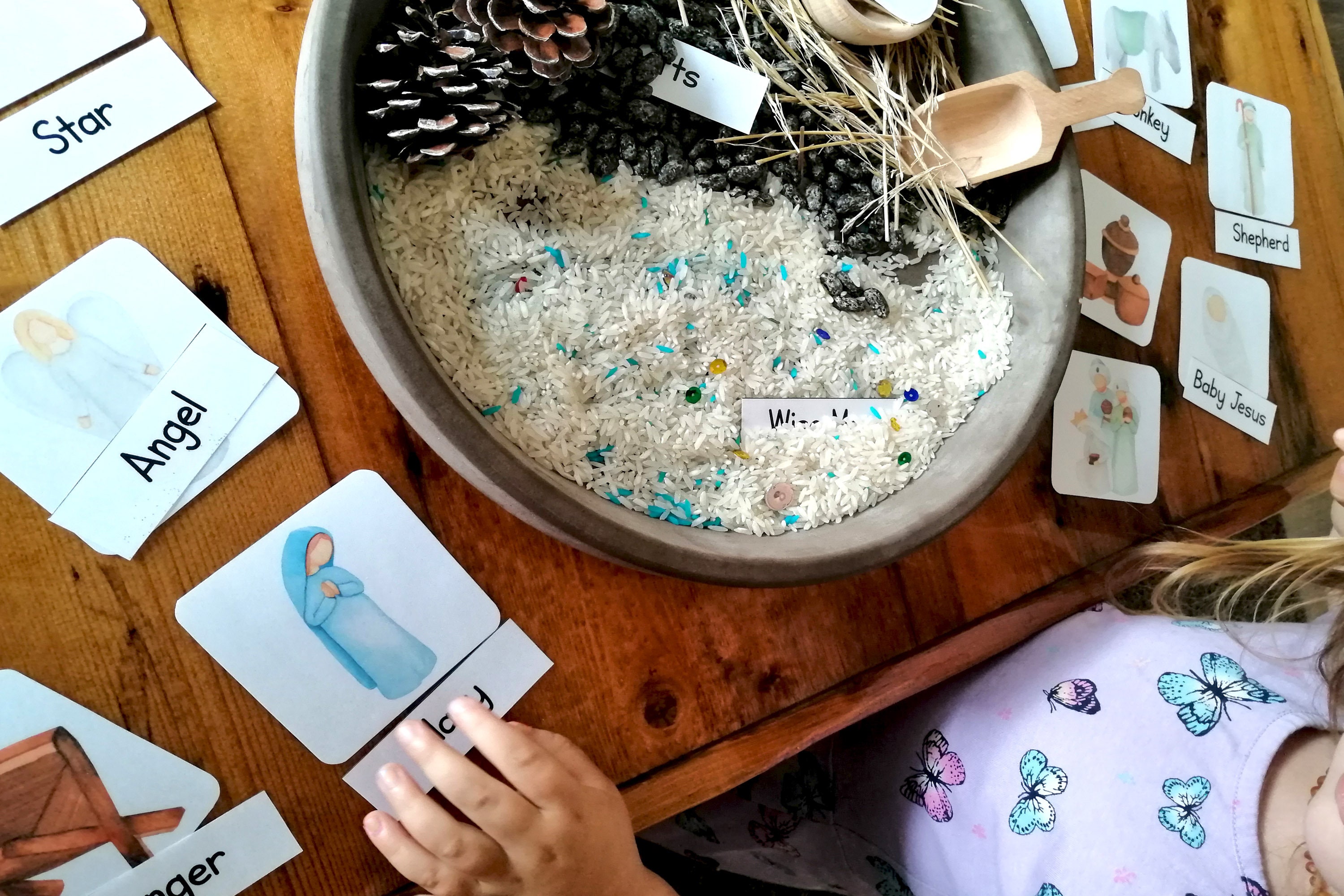 Nativity Printable Kids, the Story of Christmas Scripture Cards, Paper ...