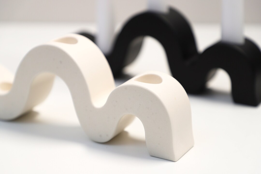Wavy Candle Holder | 3 Candle Holder | Wavy 3 Candle Holder - Etsy
