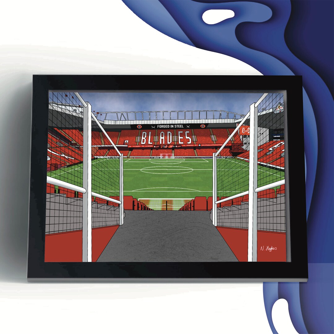 Sheffield United Ground Print - Bramall Lane - SUFC - Art - Birthday ...
