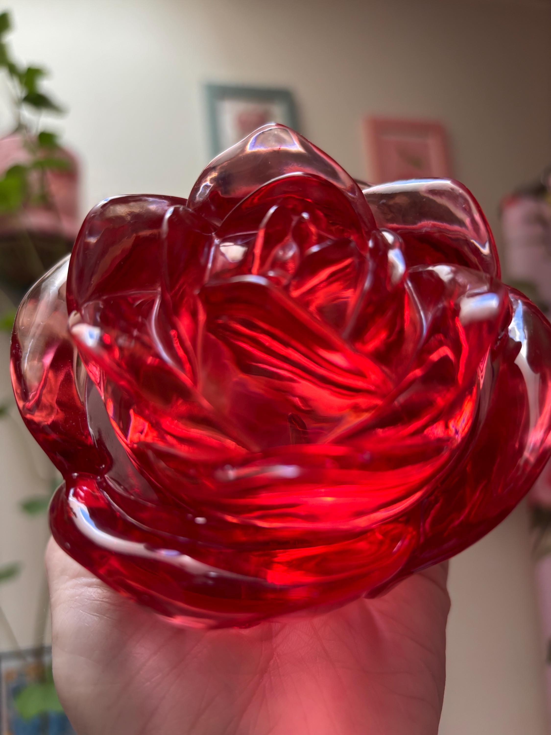 XL Red Rose Poker Lidded Ashtray - Etsy