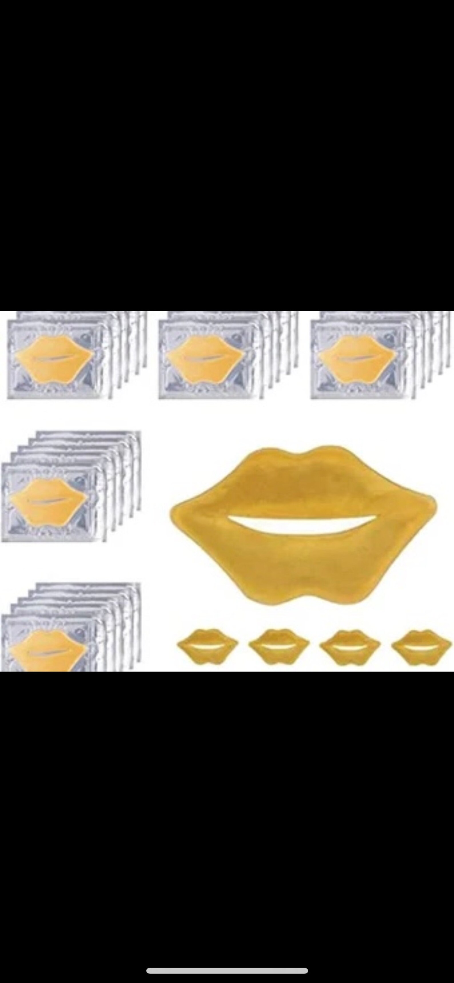 24k Gold Collagen Lip Mask - Etsy