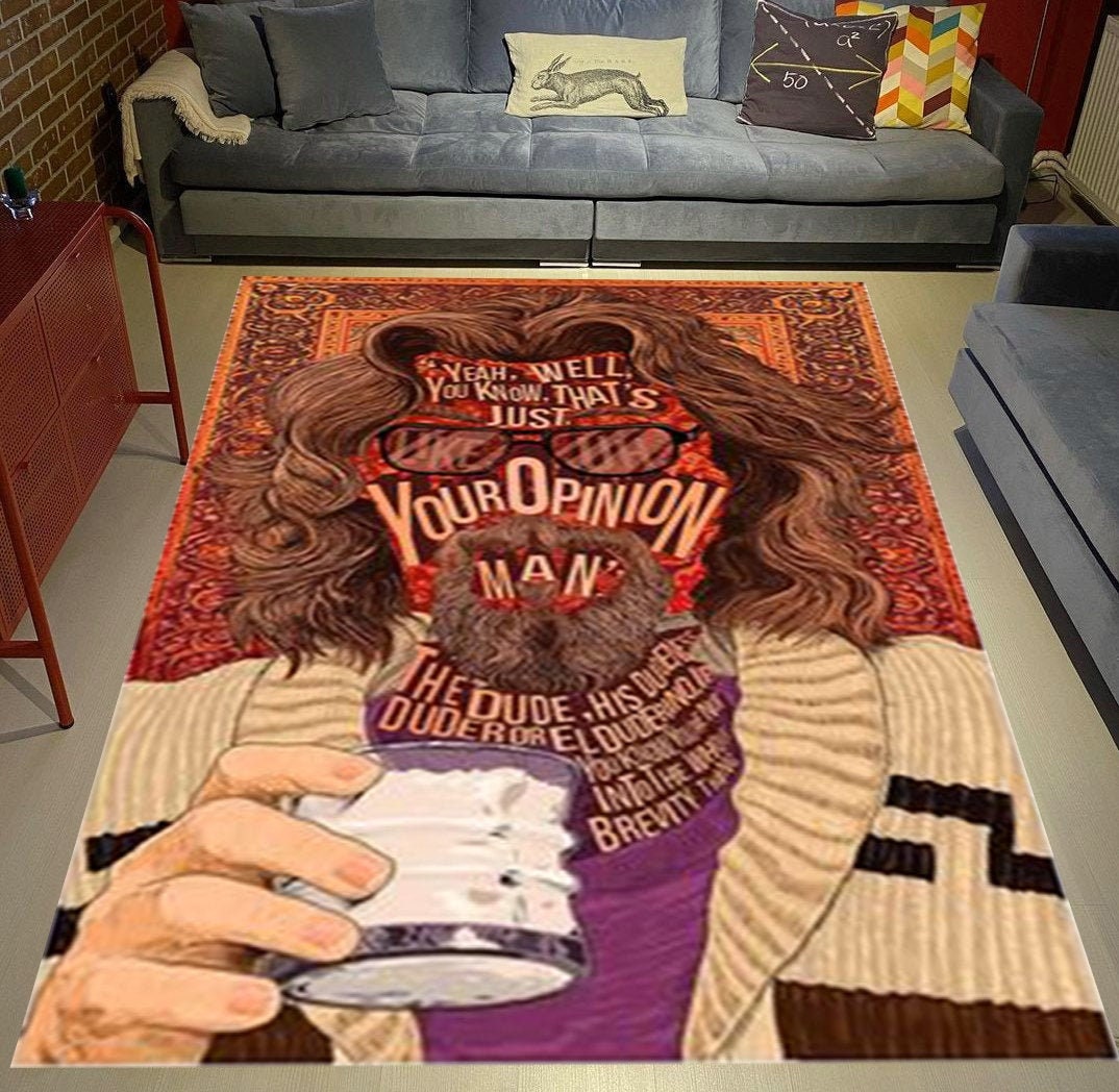 Dude Rug Modern Rug Custom Rug The Big Lebowski For Living | Etsy