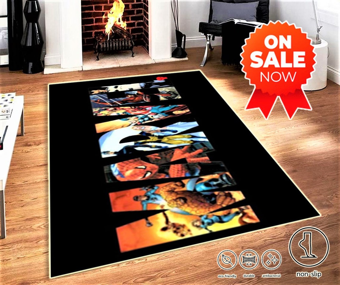Marvel Avenger Super Hero Modern Rug Art Deco Rug Marvel | Etsy