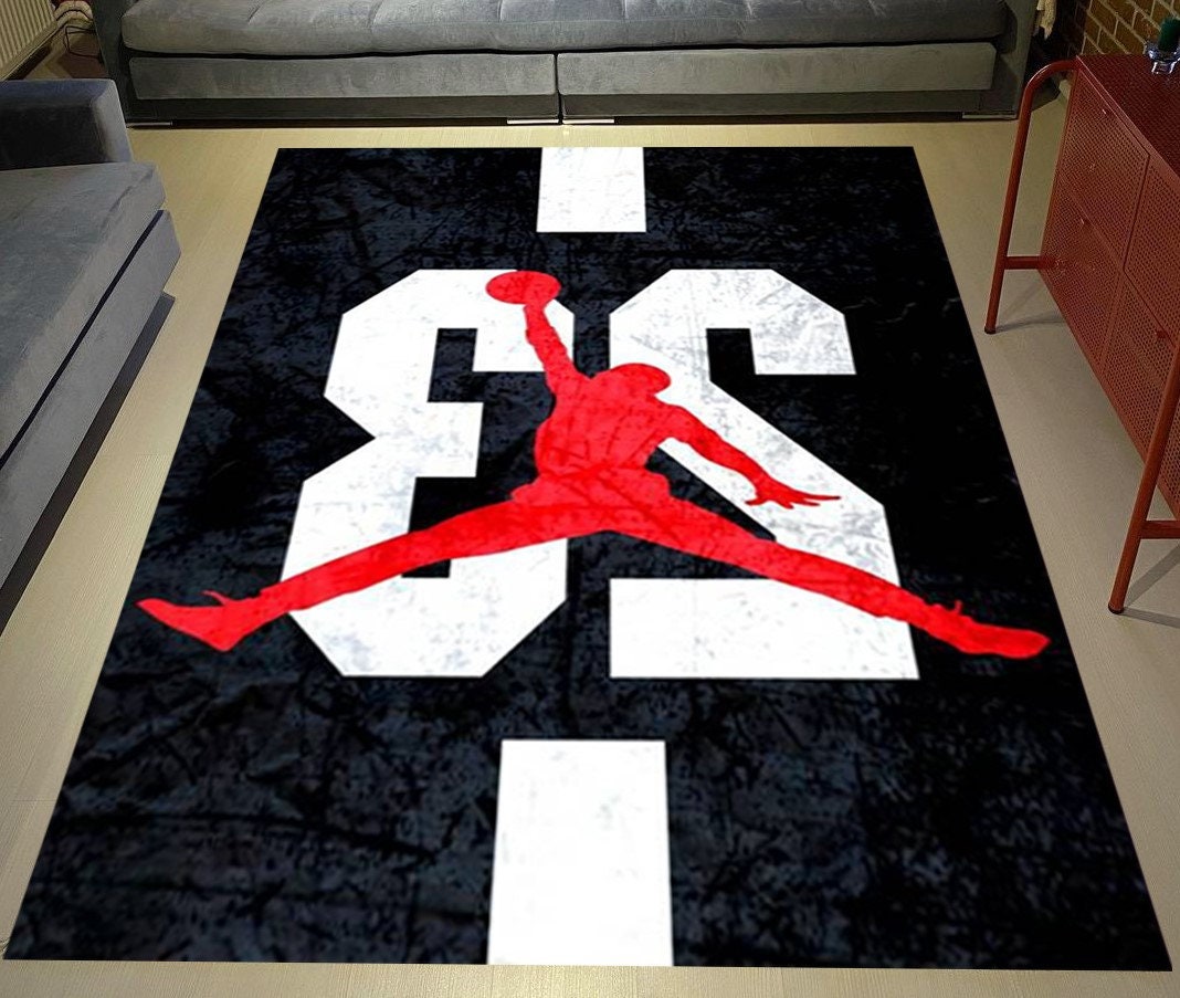 Air Jordan 23 Michel Jordan Modern Rug Custom Rug | Etsy
