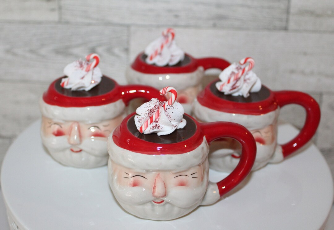 Santa Hot Cocoa, Hot Cocoa Bar, Christmas Décor, Santa Décor, Coffee ...