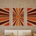 Retro Sun Wall Art, 70s Wall Art Set, 70s Art Print, Retro Poster, Sun ...