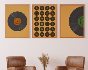 Record Label Poster, Music Label Print, Vinyl Record Poster, Trendy ...