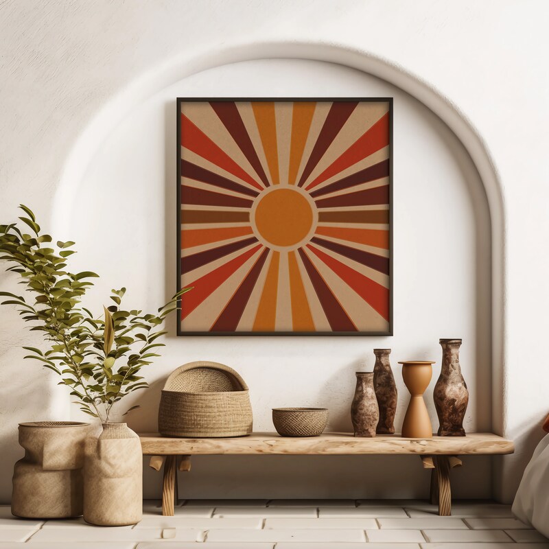 Retro Sun - Etsy