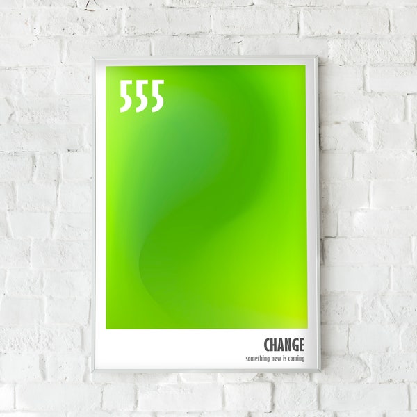 555 Aesthetic Poster - Etsy