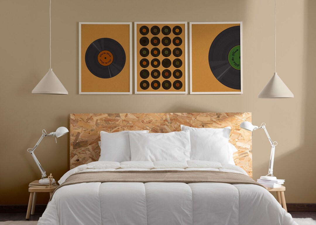 Vinyl Record Wall Art Set, Retro Poster Set, Vintage Music Prints ...