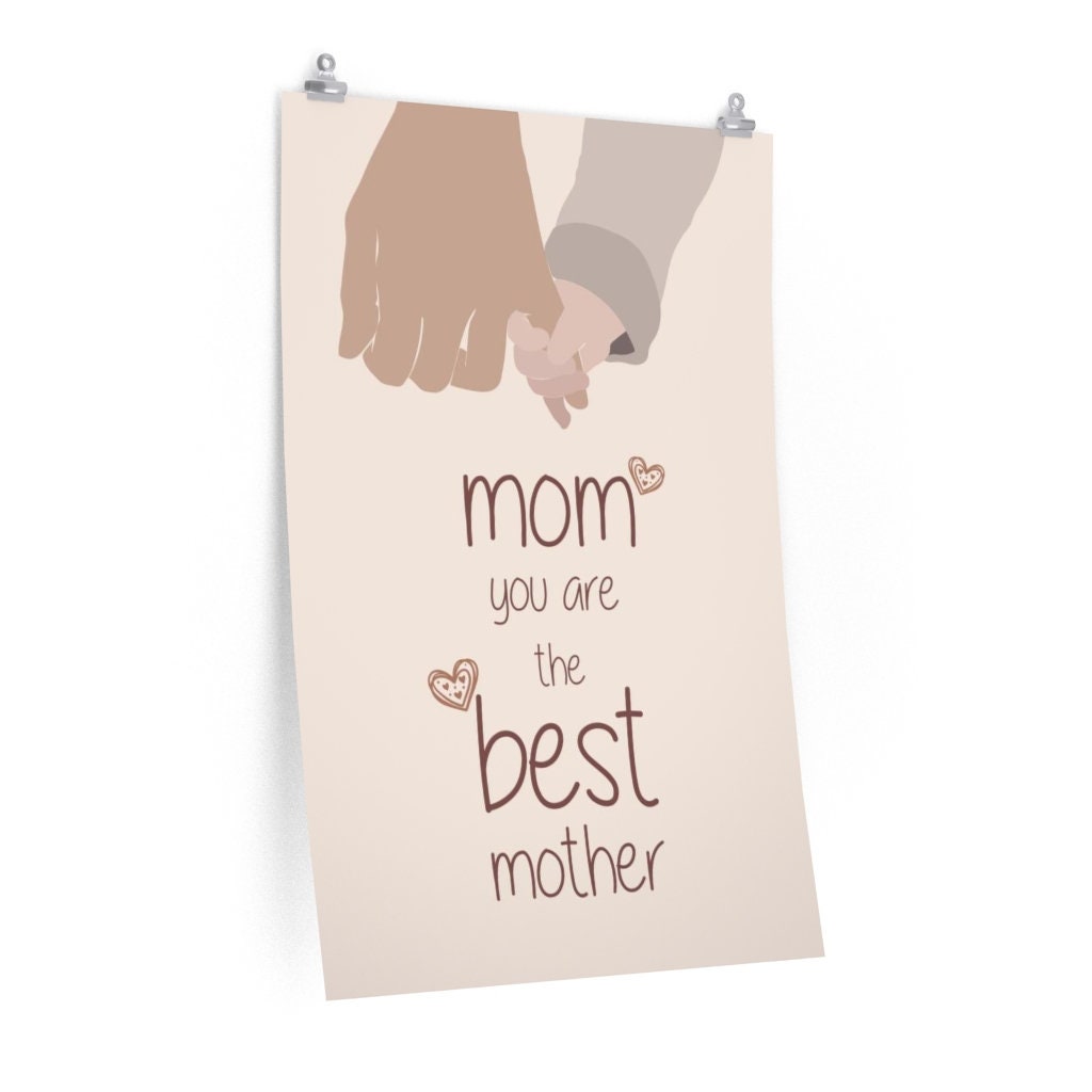 Best Mother Poster, Mommy Wall Art, Gift for Mom, Mothers Day Poster ...