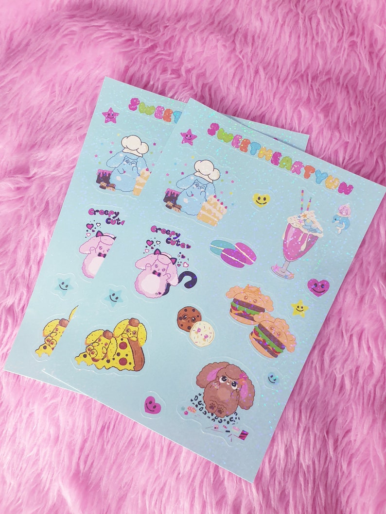Sticker Sheets Kawaii Sticker Sheets Room Decor Notebook Decorationback ...