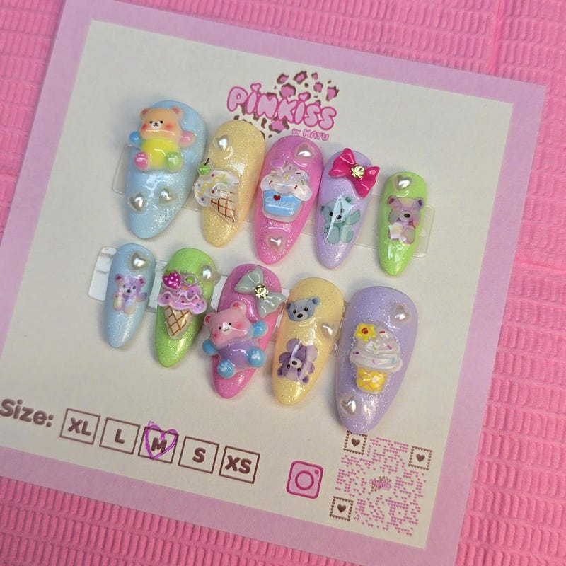 Gyaru Nails - Etsy