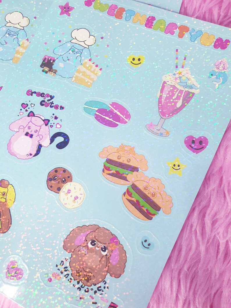 Sticker Sheets Kawaii Sticker Sheets Room Decor Notebook Decorationback ...