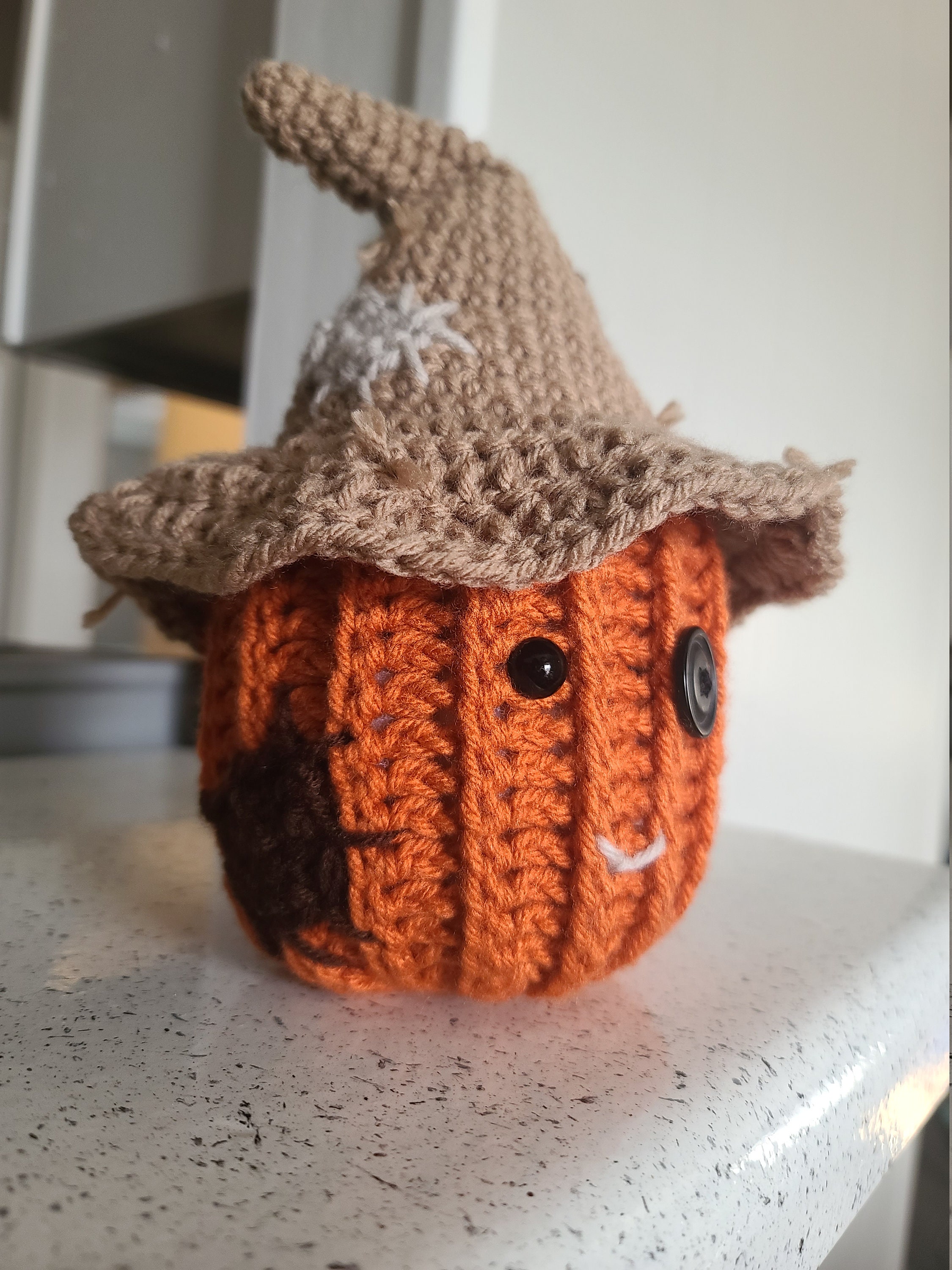 Crochet Scarecrow Pumpkin Pattern Fall Decor Halloween - Etsy