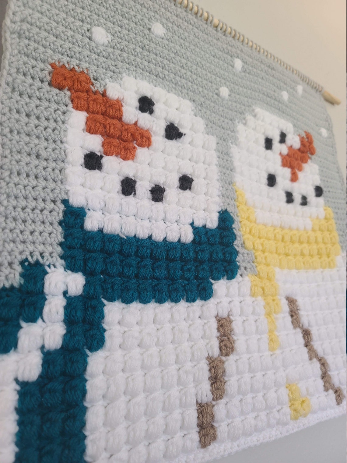 Snowman Pillow Crochet Pattern, Christmas Pillow, Winter Decor, PDF ...