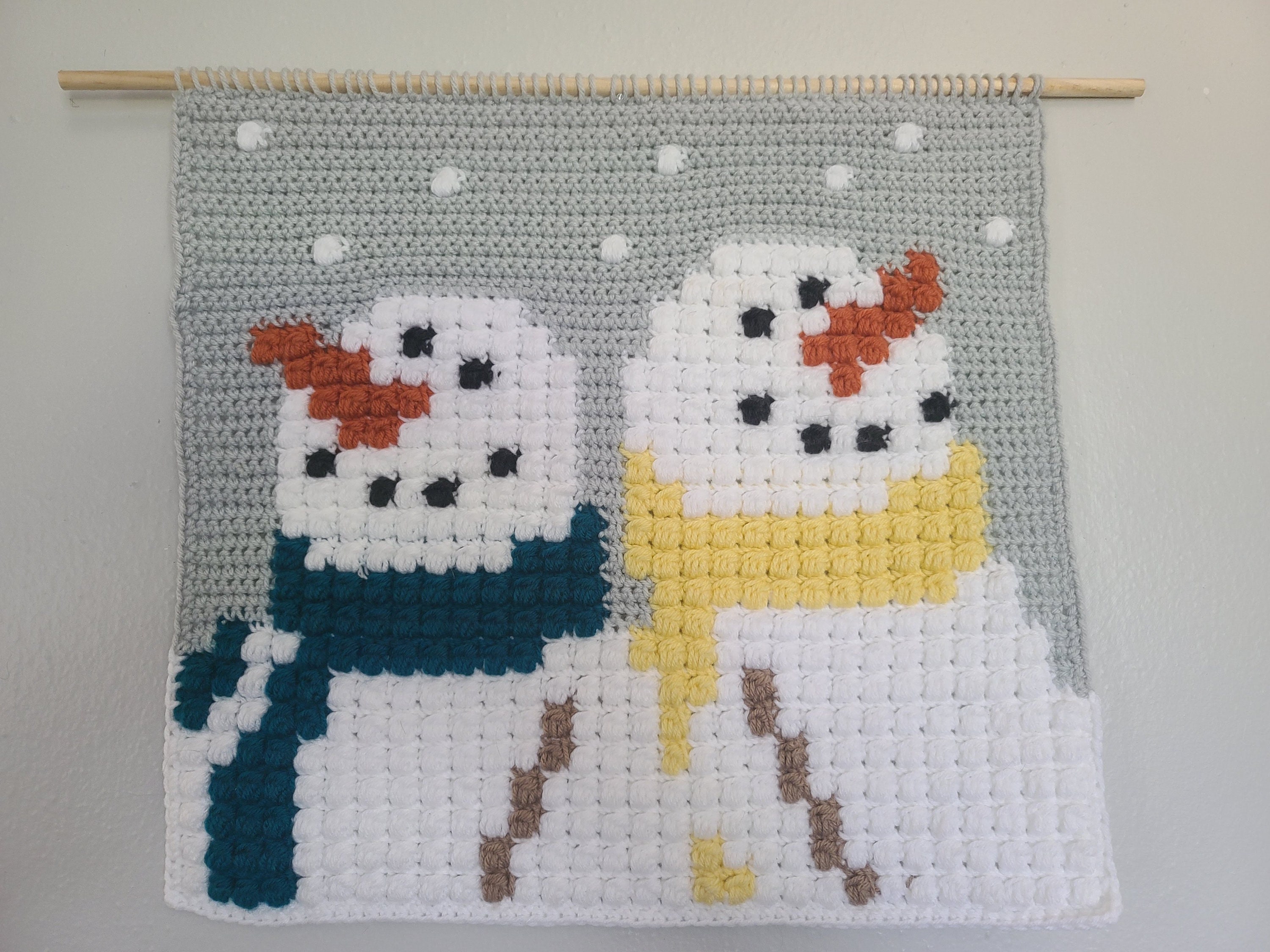 Snowman Pillow Crochet Pattern Christmas Pillow Winter - Etsy