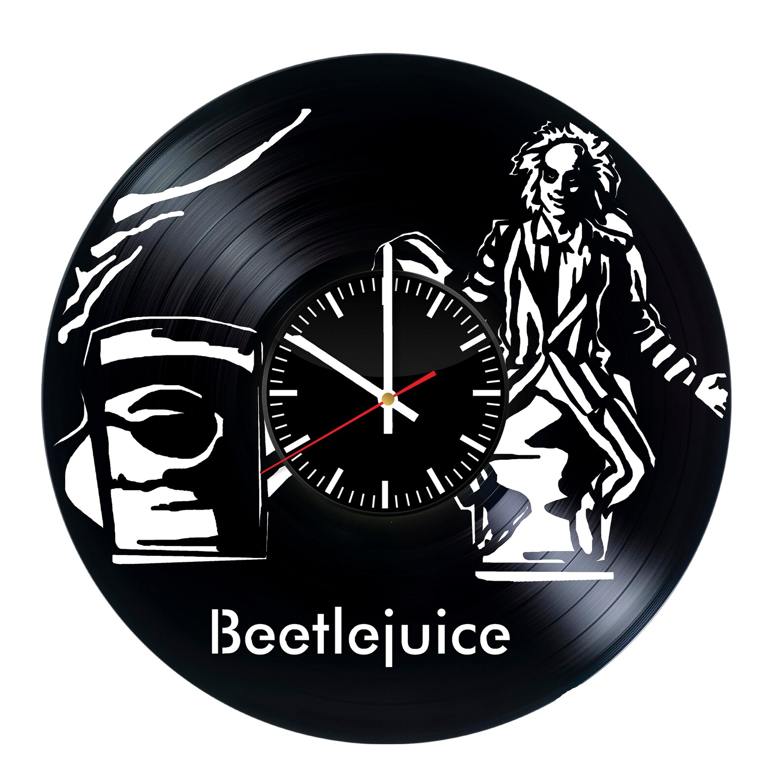 Tim Burton Horror Film Wall Clock Vinyl Record Canterville | Etsy UK
