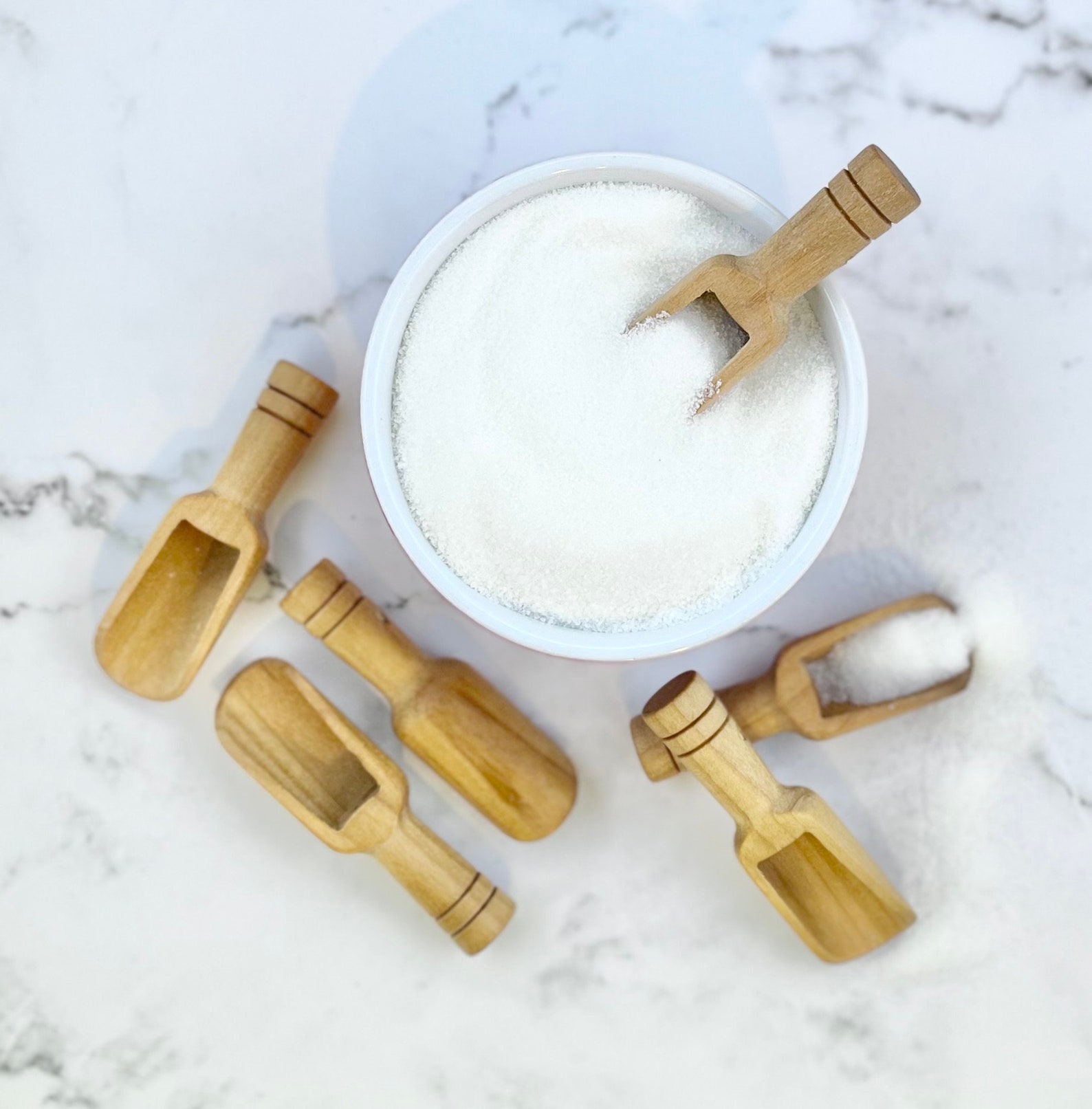Mini Wooden Spoon Mini Bath Salt Spoon Gift Bamboo Spoon Bulk Wooden ...