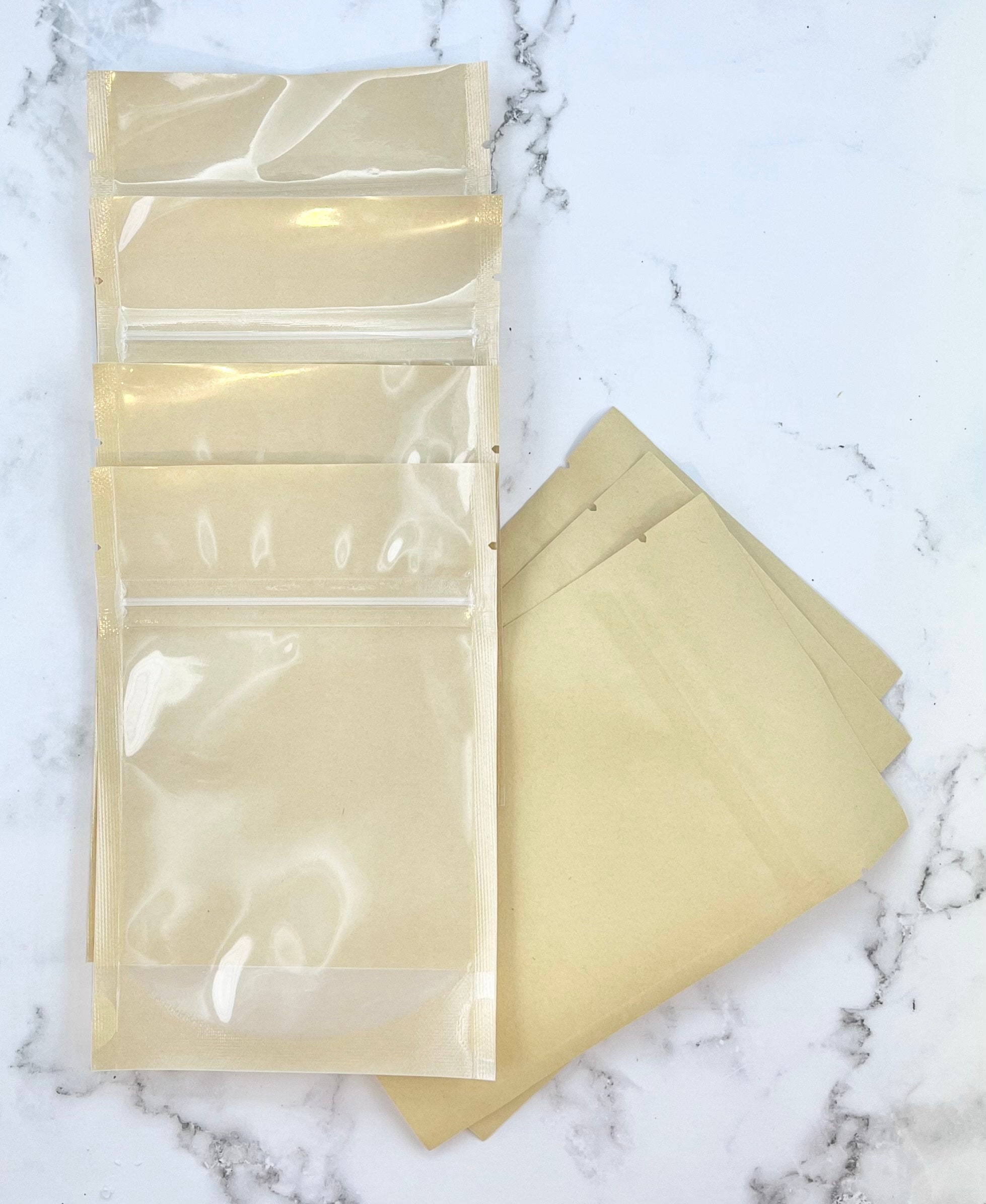 Sealable Pouch Party Favor Pouch Small Bag Paper Re-sealable Bag Gift ...