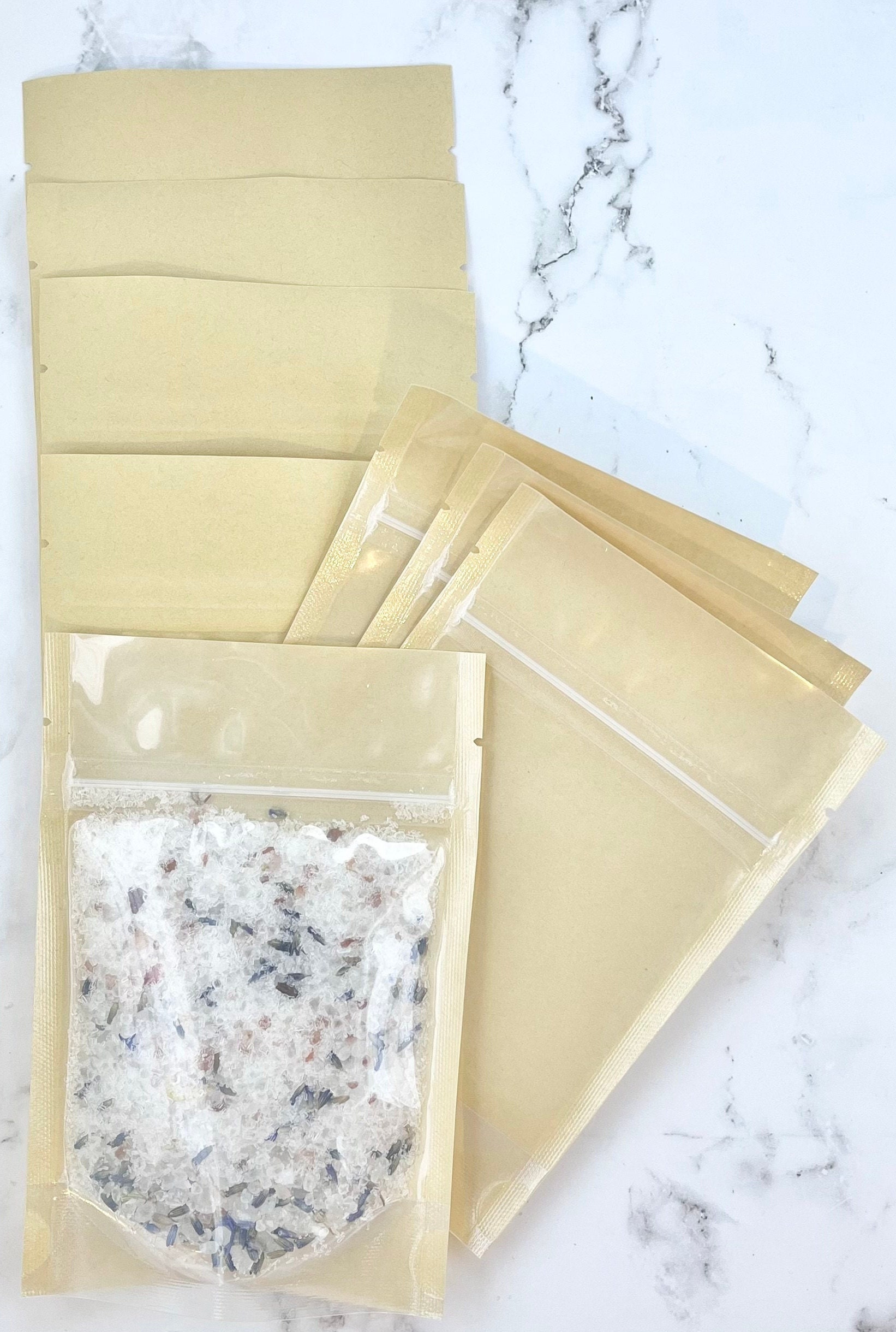 Sealable Pouch Party Favor Pouch Small Bag Paper Re-sealable Bag Gift ...