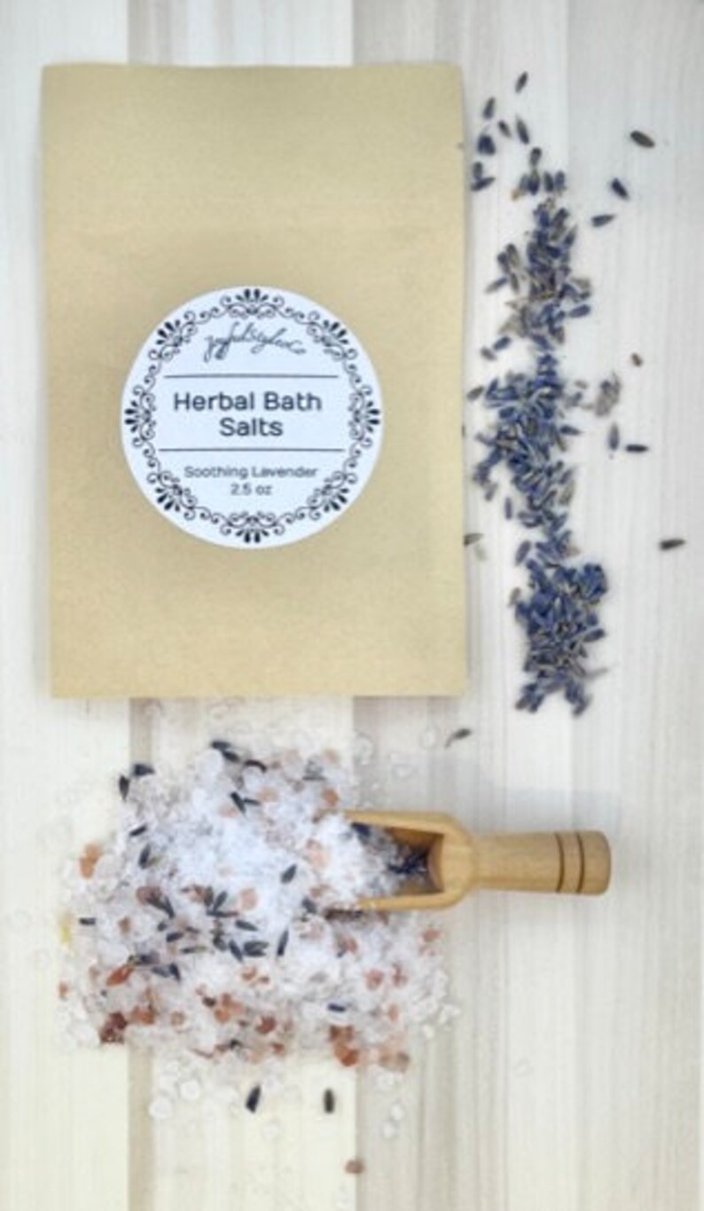 Bath Salt Gift Set Packet Herbal Bath Salt Sampler Bath Packet ...