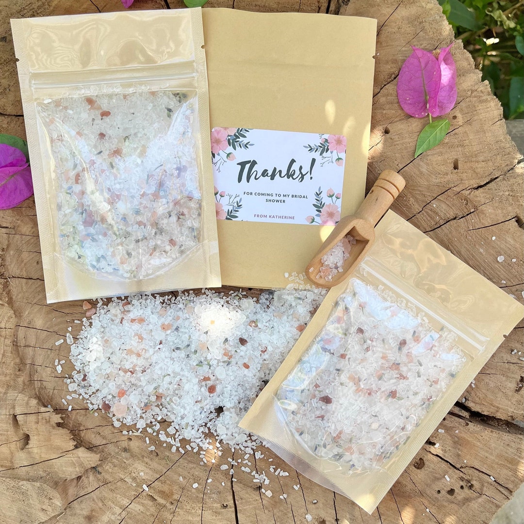 Personalized Party Favor Custom Bath Salt Gift Wedding Favor Idea ...
