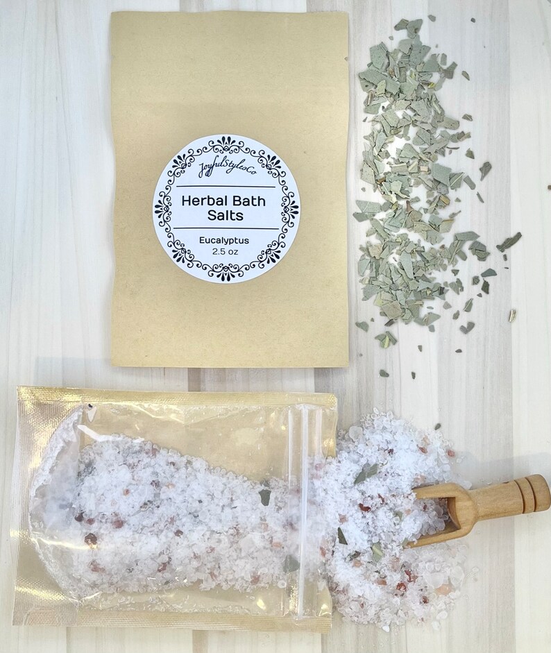 Bath Salt Gift Set Packet Herbal Bath Salt Sampler Bath Packet ...