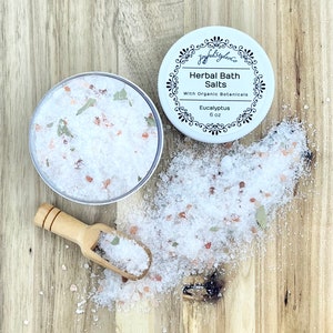 6 Oz Citrus Wake-up Bath Salt Herbal Bath Soak Sea Salt Spa Salt Gift ...